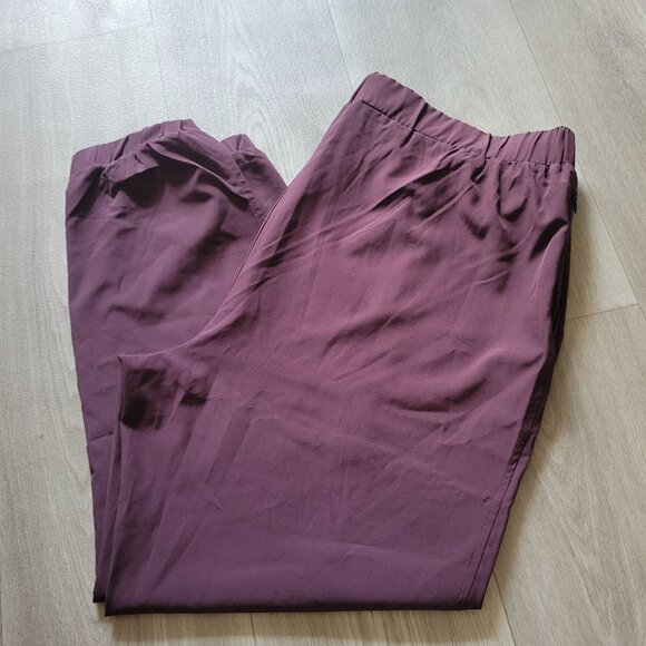 Reebok | Pants & Jumpsuits | Reebok Purple Womens Elastic Waist Pants ...